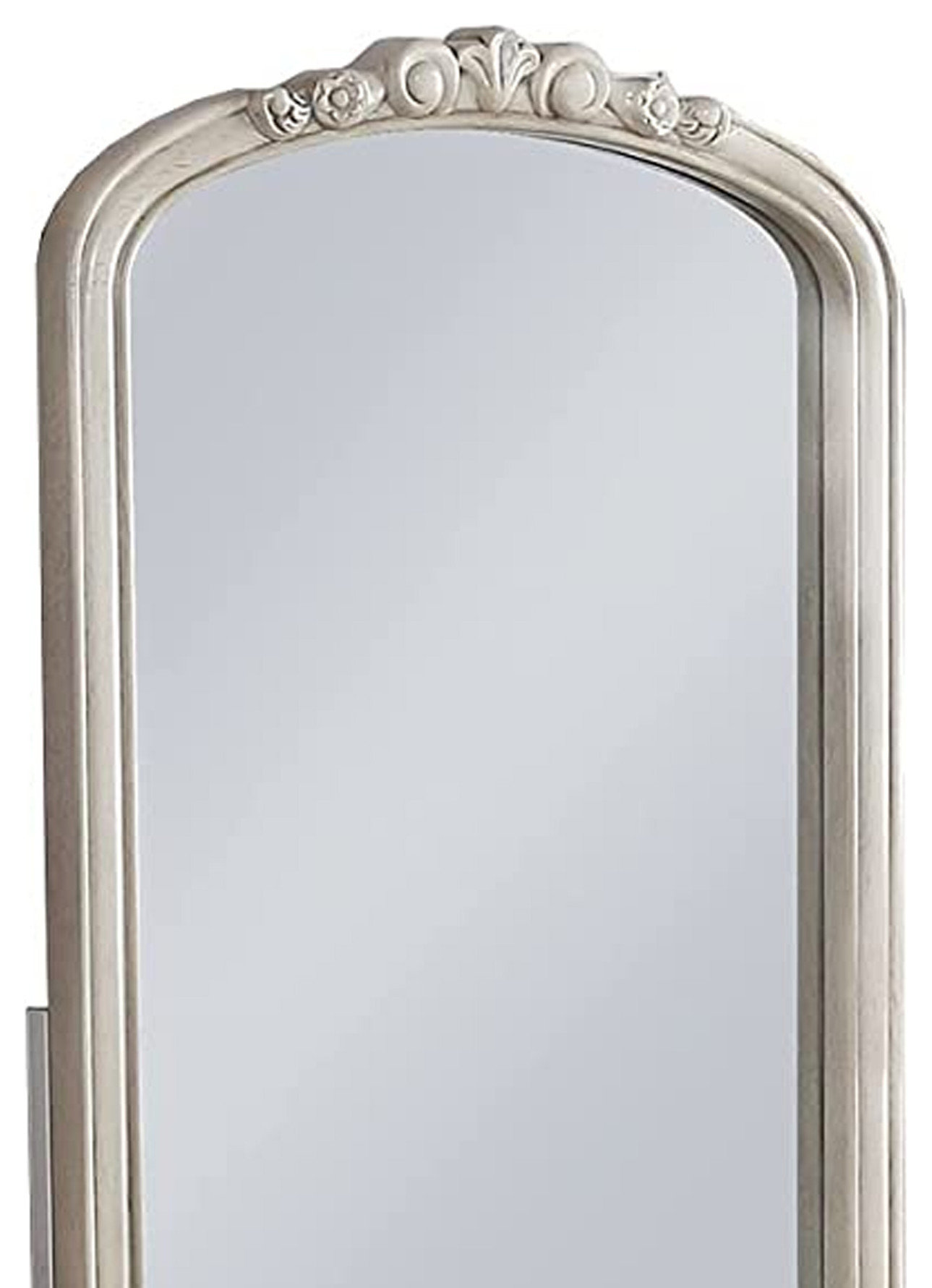 Benzara BM268889 3 Piece Vanity Set With Carved Mirror and Turned Legs ...