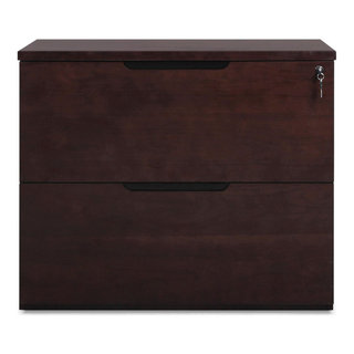 Hayes Modern 2-Drawer Lateral Legal and Letter Filling Cabinet - Black ...