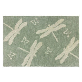 Dragonfly Field Indoor Outdoor Area Rug, 22"x33" - Contemporary ...