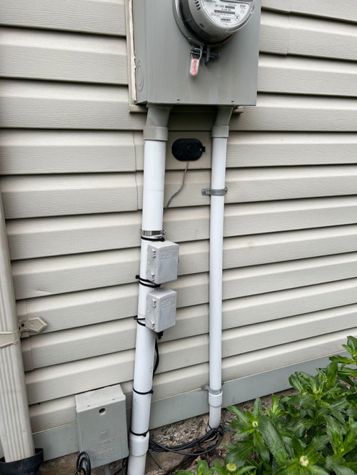 Best way to waterproof hole for electrical wires in exterior concrete