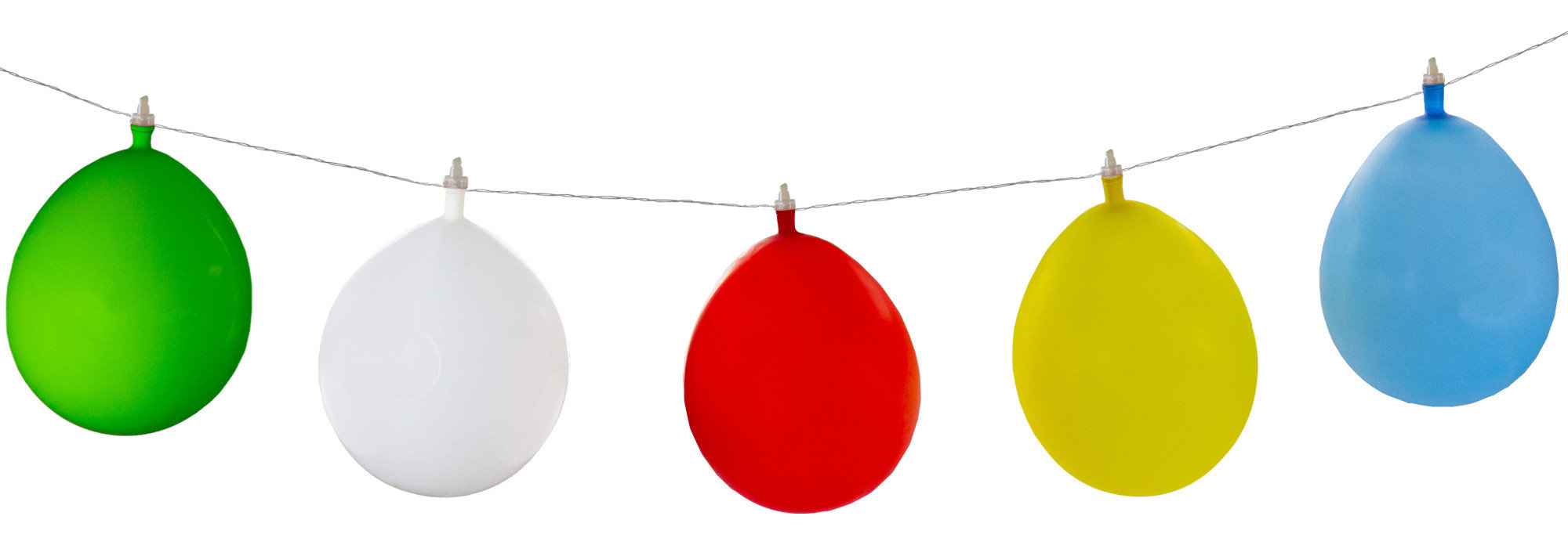 10-Count Multi-Color LED Inflatable Balloon String Lights - Modern ...