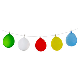 10-Count Multi-Color LED Inflatable Balloon String Lights - Modern ...