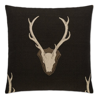 Uncle Buck Pillow - Black, 24" x 24" - Rustic - Decorative Pillows - by ...