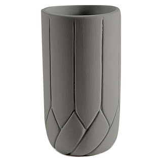Atipico Frattali Small Ceramic Vase, Beige Gray - Contemporary - Vases ...