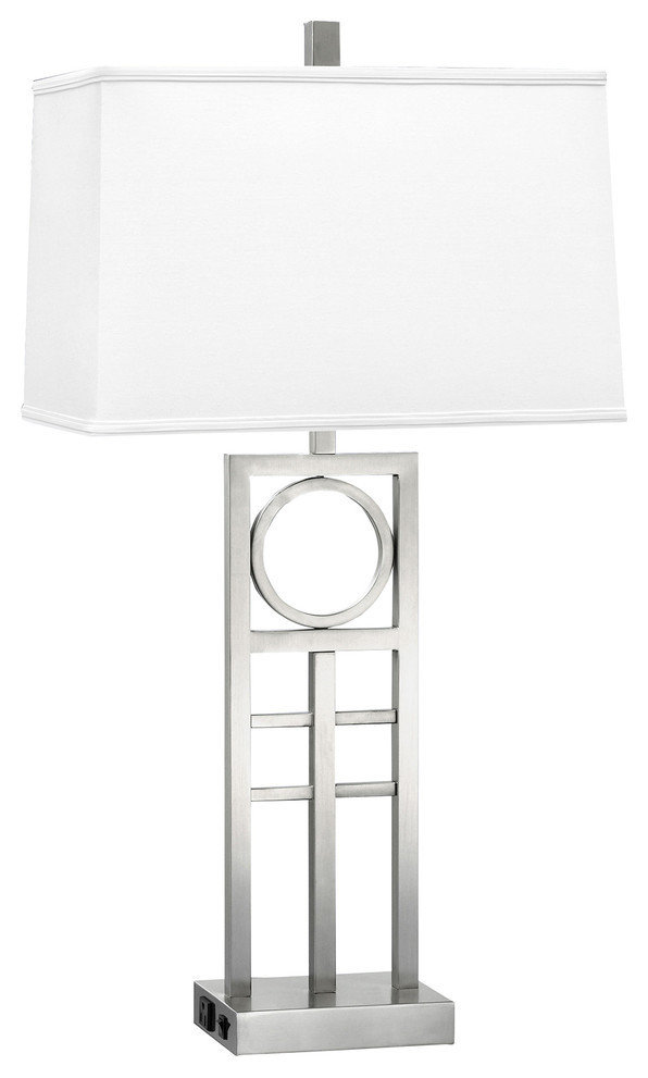 Twin-Light Double Nightstand Lamp, Single - Transitional - Table Lamps ...