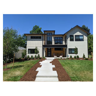 Modern Farmhouse Landscape Design (Colorado) - Farmhouse - Landscape ...