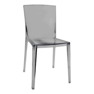 Cristal Piazza Ghost Style Clear Vanity Chair - Contemporary - Vanity ...