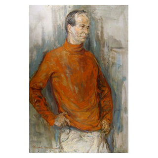 Marshall Goodman, Self-Portrait, Oil Painting - Contemporary - Paintings - by RoGallery | Houzz