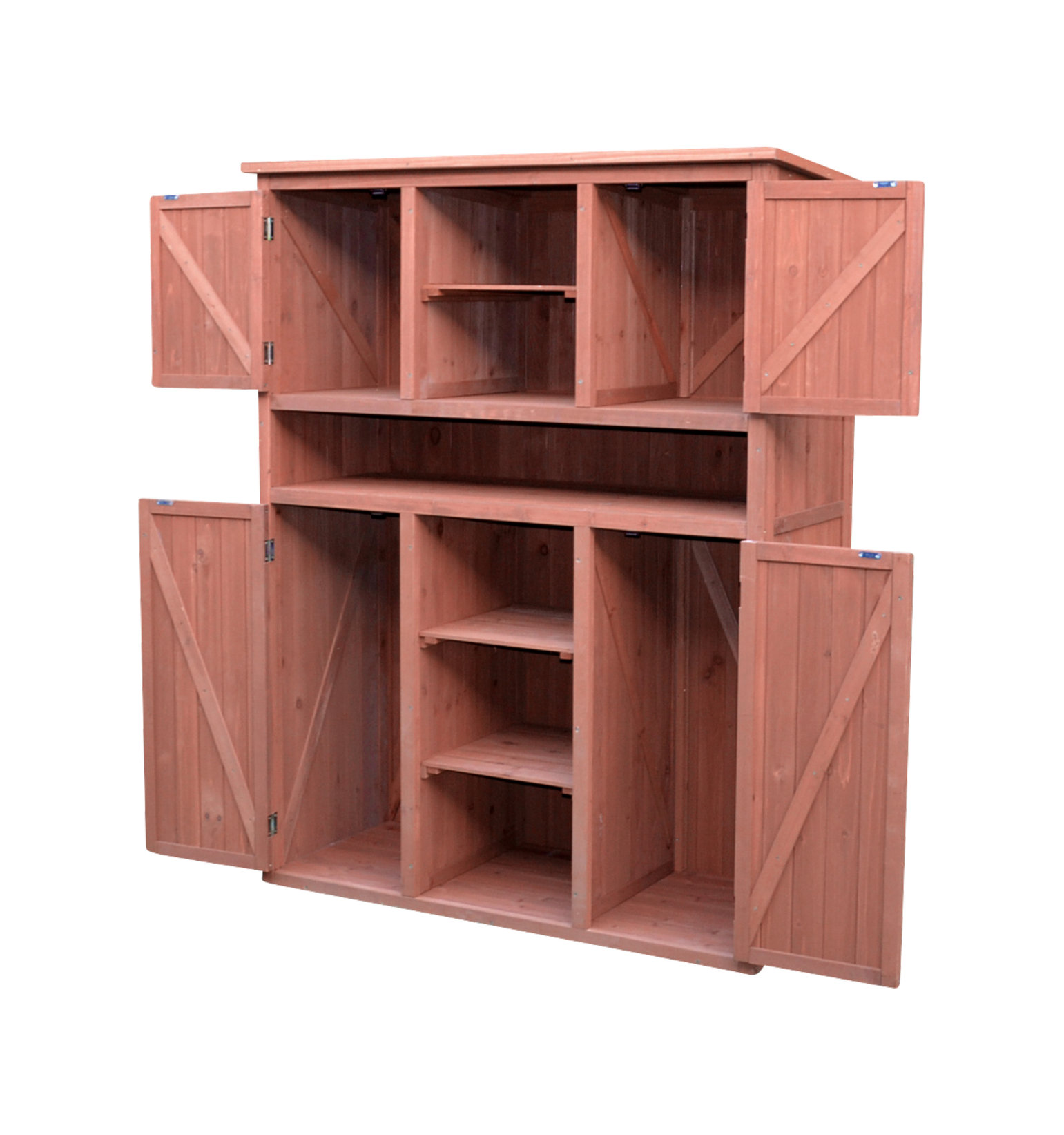 Tall Display and Hideaway Storage Cabinet - Transitional - Storage ...