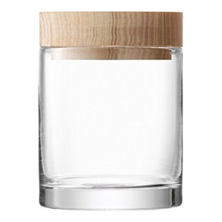 LSA International Lotta Container and Ash Lid, Clear, 4" - Contemporary ...
