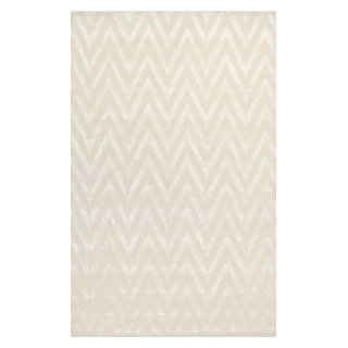 Pasargad Home Edgy Collection Ivory Area Rug 9'9"x13'9" - Contemporary ...