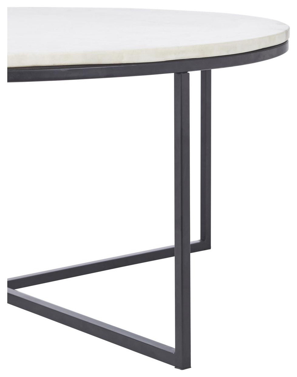 Livia Coffee Table, Matte Black - Transitional - Coffee Tables - by ...