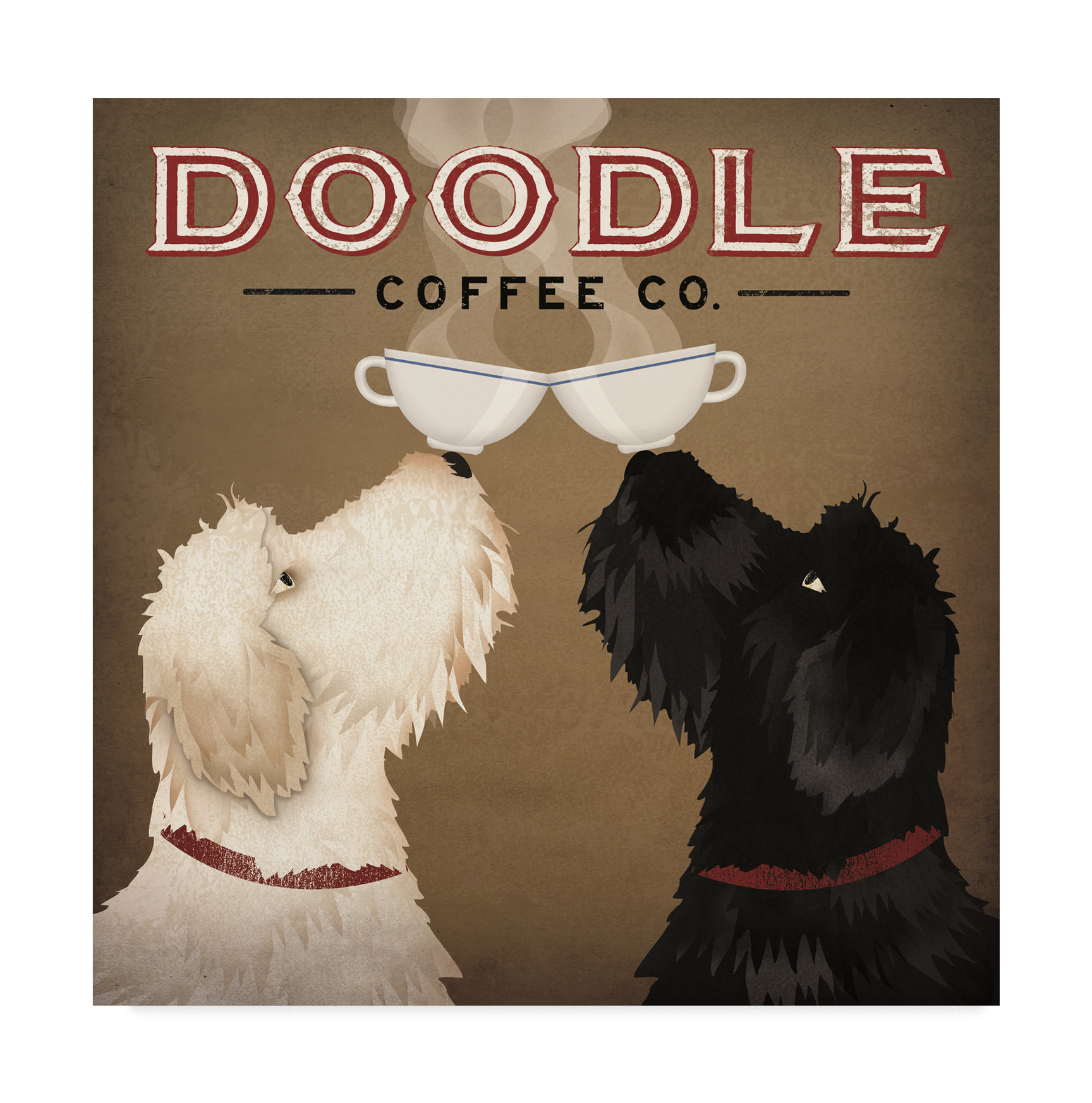 Ryan Fowler 'Doodle Coffee Double IV' Canvas Art, 35x35 - Eclectic ...