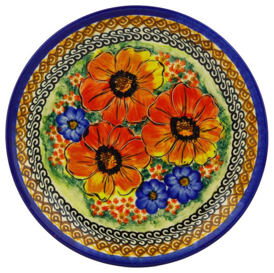 Polmedia Polish Pottery 7" Stoneware Plate - Contemporary - Serving ...