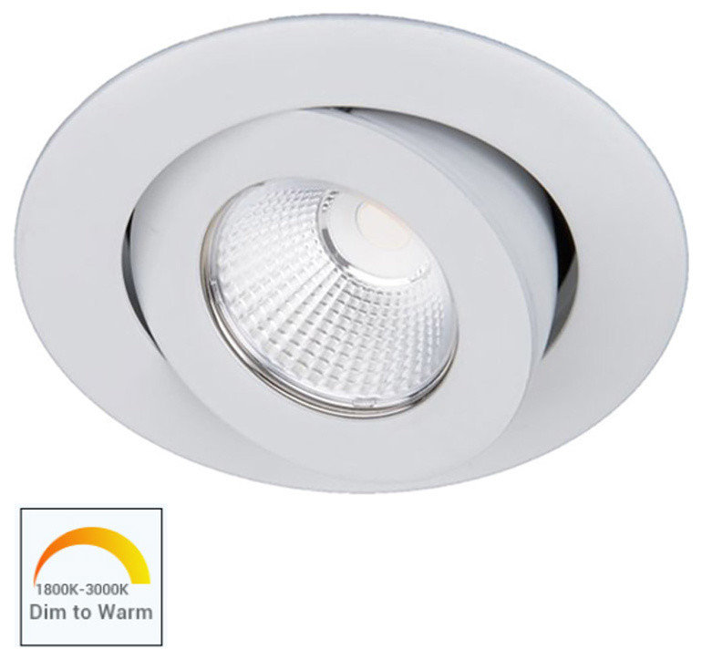 Oculux 3.5" LED Round Adjustable Spot 3000K With Warm Dim-Light Engine ...