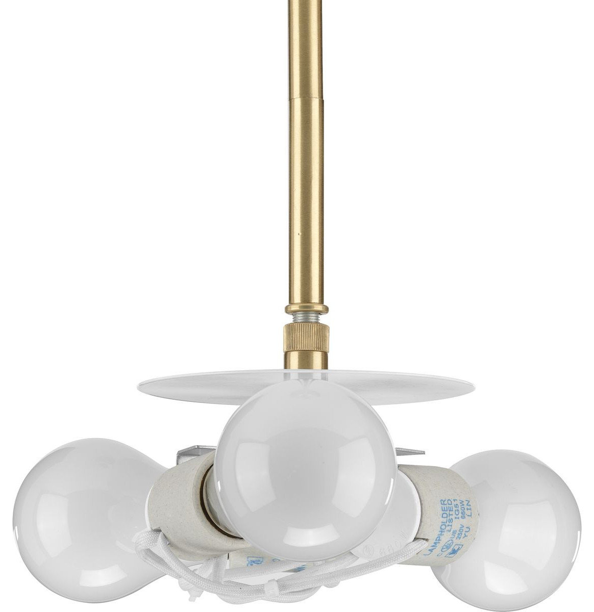 Markor Collection Satin Brass 3-Light Pendant Kit for Use with Markor ...