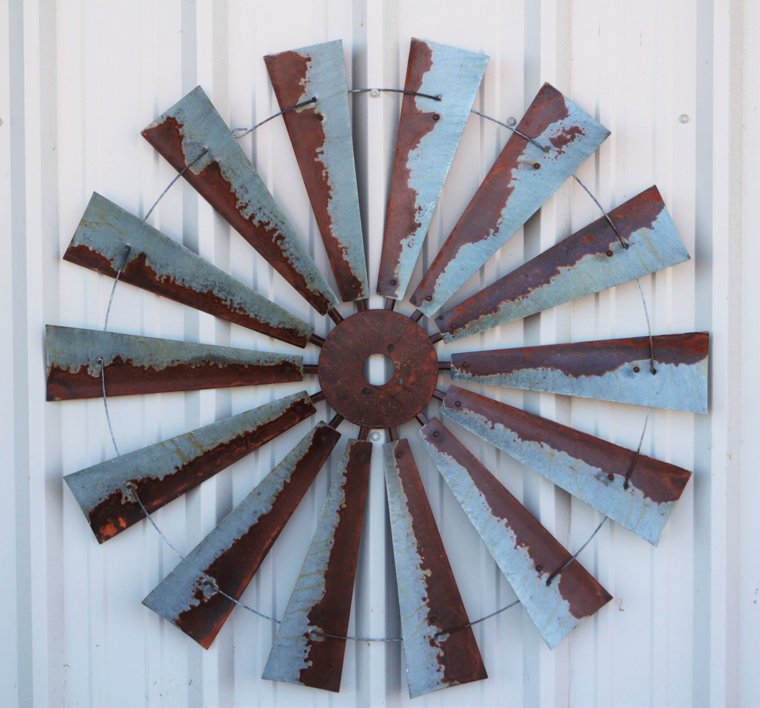 47" Rustic Windmill - Farmhouse - Garden Statues And Yard Art - by ...