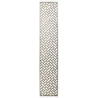 Narrow Long Rectangular Plain Wood Geometric Pattern Wall Panel Hws749 ...