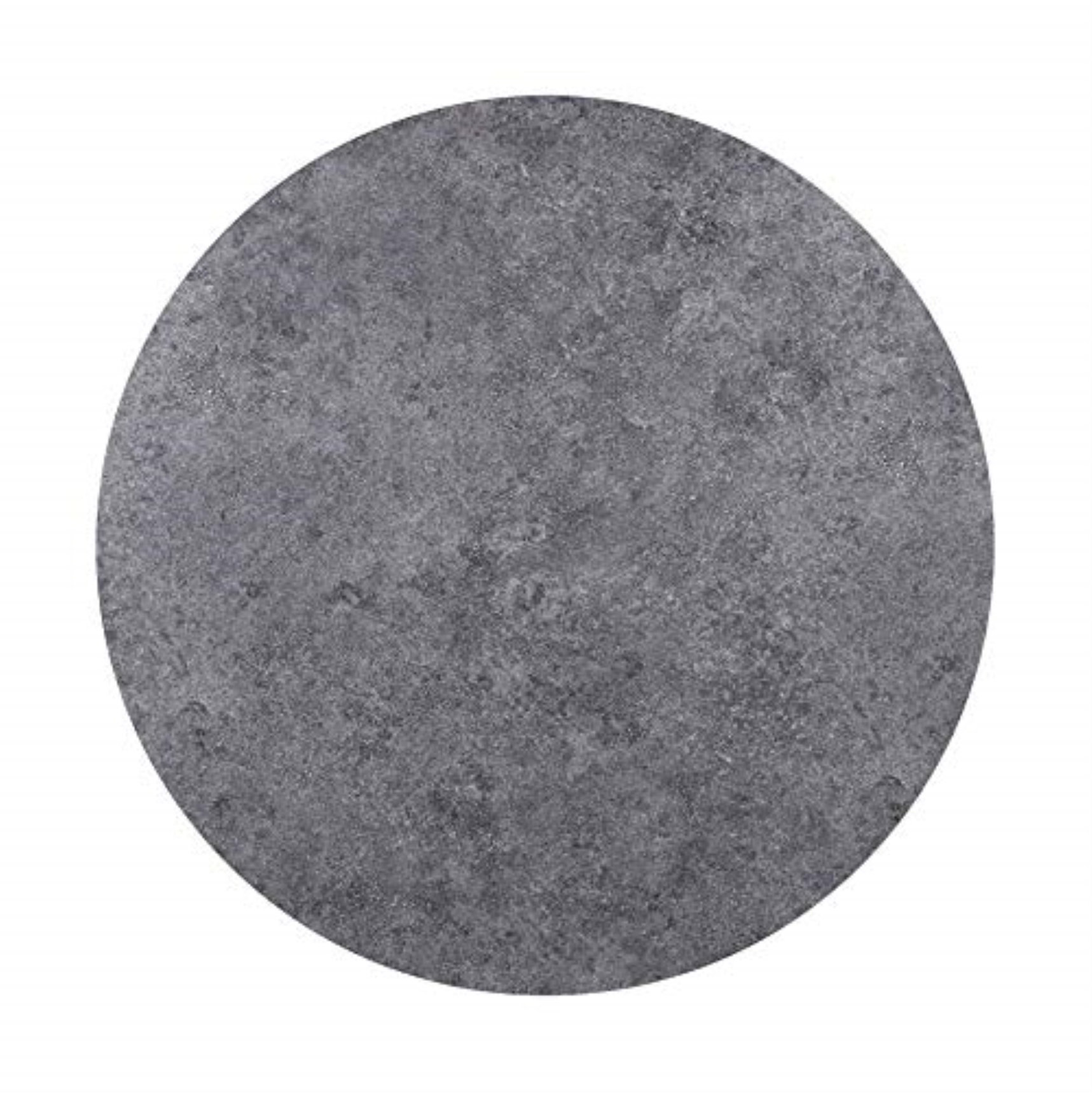 Contemporary Round Dining Table with Geometric Pedestal and Faux ...