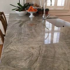Has anybody installed 'Victoria Falls Quartzite' countertops