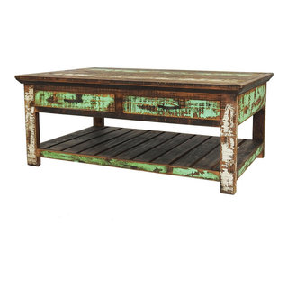 Multi Color Coffee Table - Rustic - Coffee Tables - by Pina Elegance ...