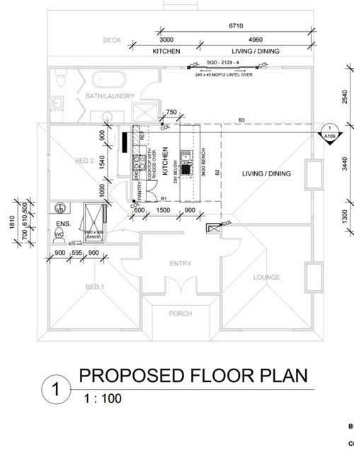 Awkward kitchen layout | Houzz AU