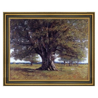 Gustave Courbet The Oak at Flagey (The Oak of Vercingetoris) Canvas ...