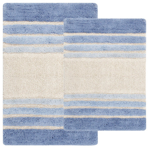 Striped Bath Rug- Which Shades Do You Prefer?