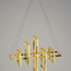 Gold Stainless Steel Geometric LED Light Fixture - Modern - Kitchen ...