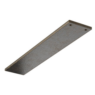 3"x20" Logan Hidden Support Steel Bracket, Hammered Black, 3"Wx16"D/12 ...
