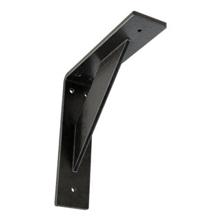 2"x20"x20" Traditional Steel Bracket, Hammered Black, 2Wx8"Dx8"H ...