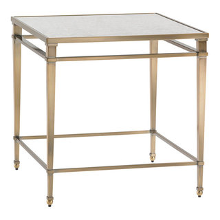 Maxfield Metal Lamp Table - Transitional - Side Tables And End Tables ...