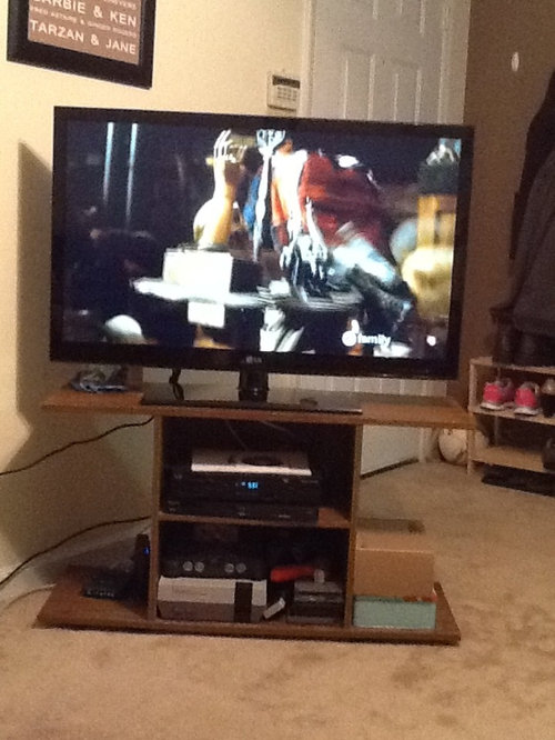 What to put behind an awkward diagonal tv space