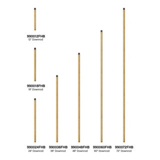 Ceiling Fan Downrod-60 Inch Down Rod Length-Heritage Brass Finish ...