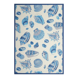 Waverly Sun & Shade "Low Tide" Ivory Indoor/Outdoor Area Rug by ...