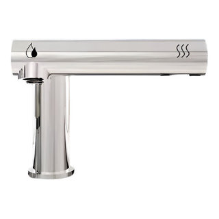 Chrome 2, 1 Touchless Faucet With Automatic Hand Dryer - Contemporary ...