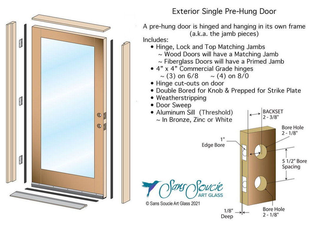 Front Door - Sun Odyssey - Fiberglass Smooth - 30" x 80" - Book/Slab ...