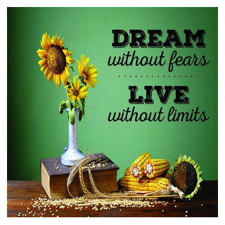 Decal, Dream Without Fears Live Without Limits, 20x20", 20X20 ...