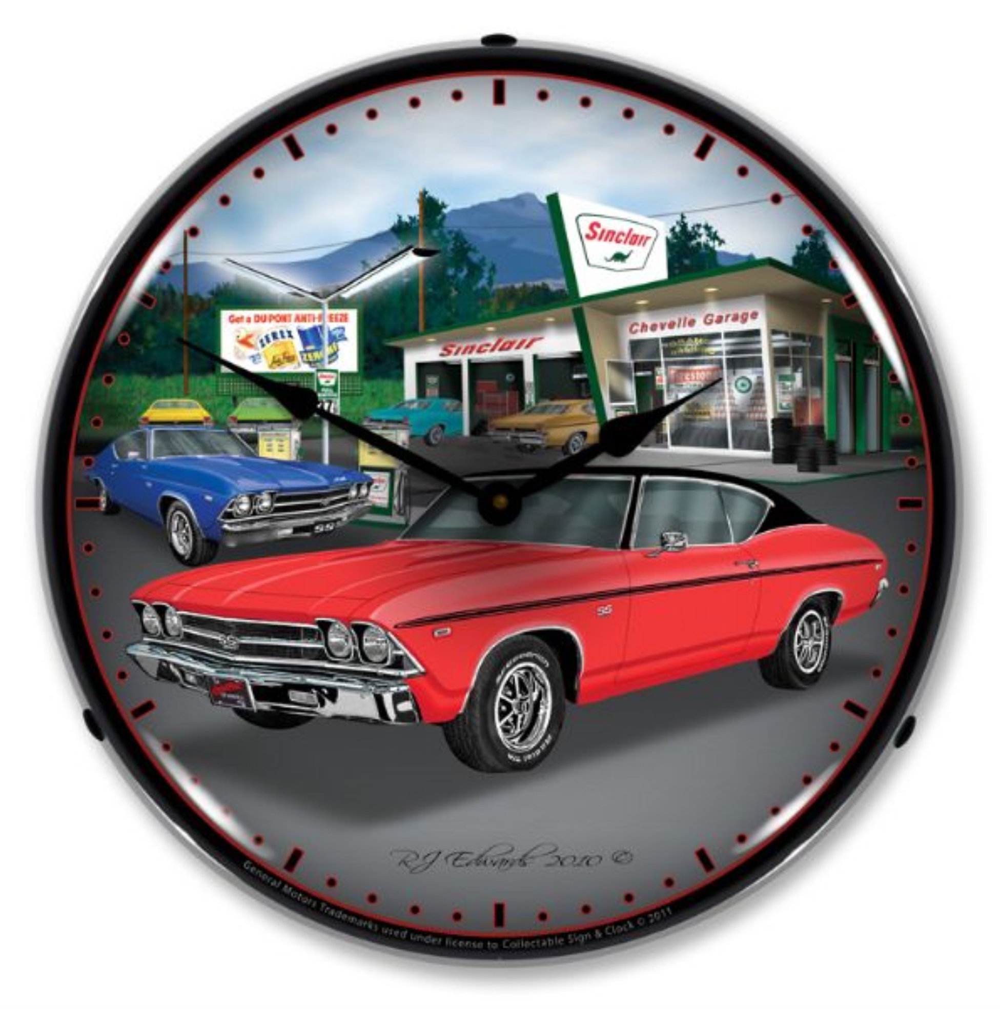 GMRE1012281 1969 Chevelle Clock - Midcentury - Wall Clocks - by ...