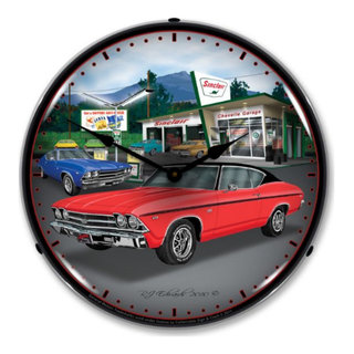 GMRE1012281 1969 Chevelle Clock - Midcentury - Wall Clocks - by ...