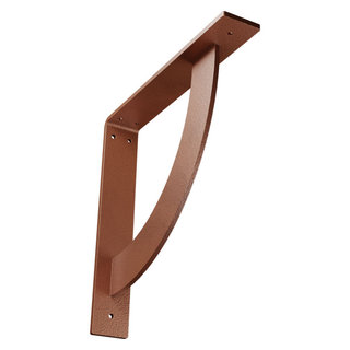 1 1/2"Wx5 1/2"Dx8"H Edwards Wrought Iron Bracket, Single Center Brace ...