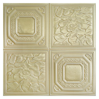 Green Gold Faux Wood 3D Wall Panels - Traditional - Wall Panels - by ...