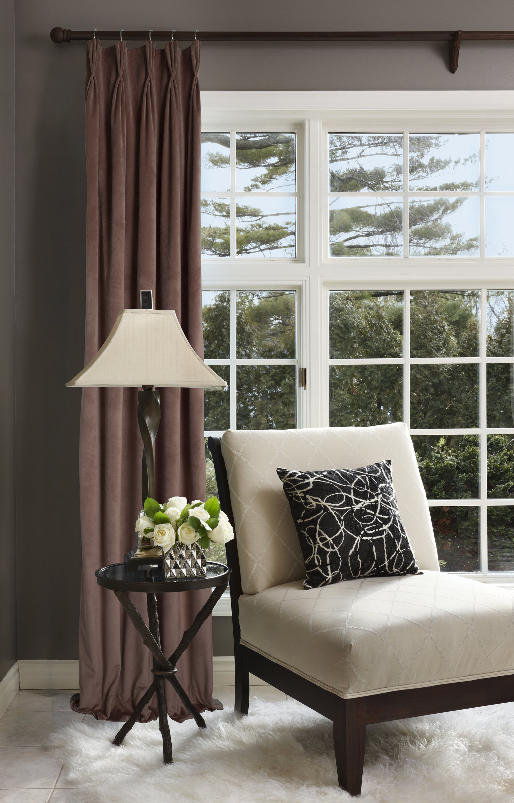 Milan Coral Blush, Luxurious Velvet, Pinch Pleat Drapery Panel, Lined ...