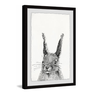 "Gray Rabbit" Framed Painting Print, 16"x24" - Farmhouse - Prints And ...