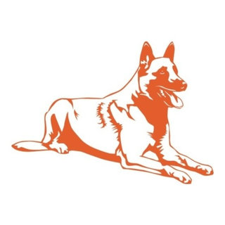 German Shepherd Wall Decal, 24"x17" - Contemporary - Wall Decals - by ...