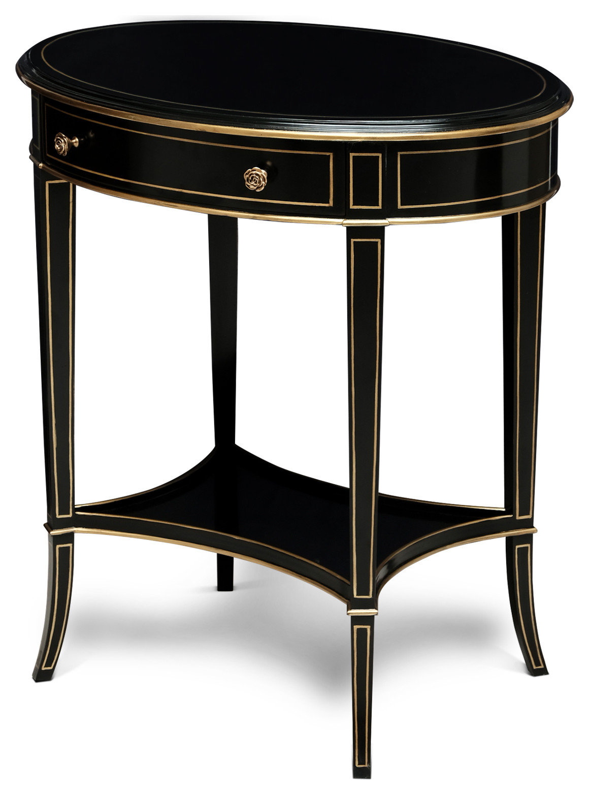 Equinox Oval Side Table - Transitional - Side Tables And End Tables ...