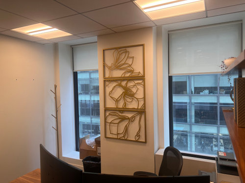 Wall decor for empty office wall