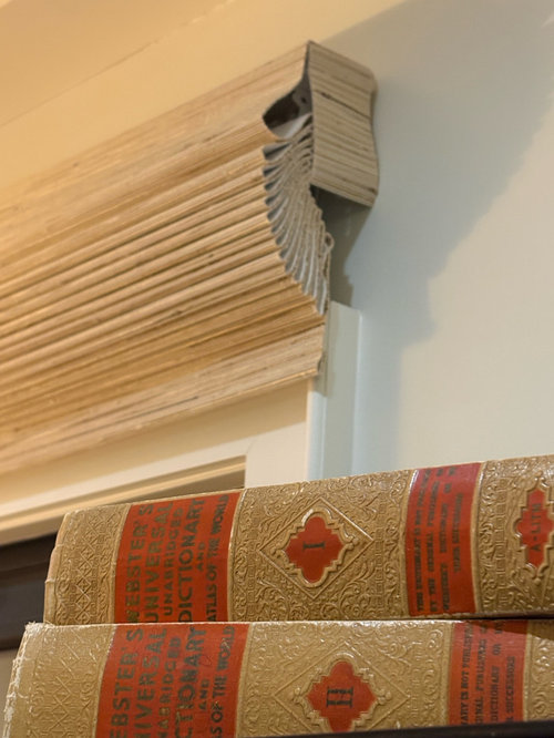 bulky/off balance Roman shade? | Houzz Forum