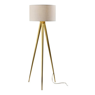 Director Floor Lamp - Midcentury - Floor Lamps - by Adesso | Houzz