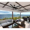 Hunter Solaria 72" LED Outdoor Ceiling Fan 59628 - Matte Black ...